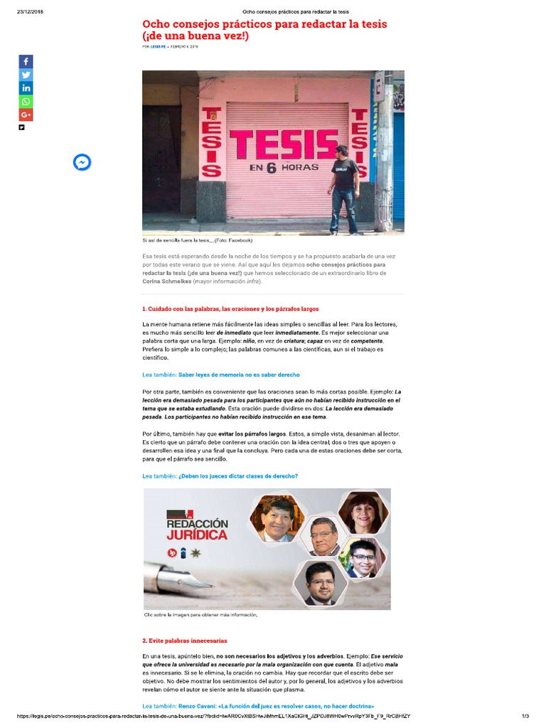 8 Consejos para Redactar | PDF