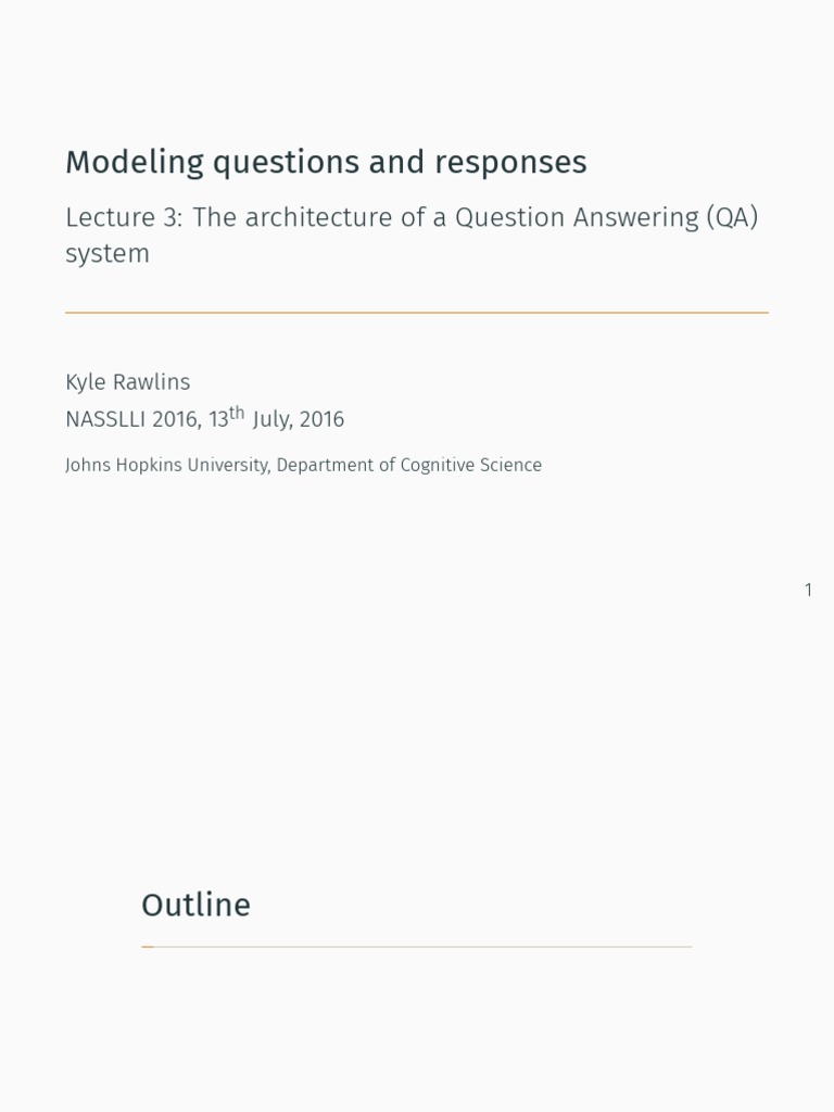QA System Architecture Overview | PDF | Watson (Computer) | Parsing