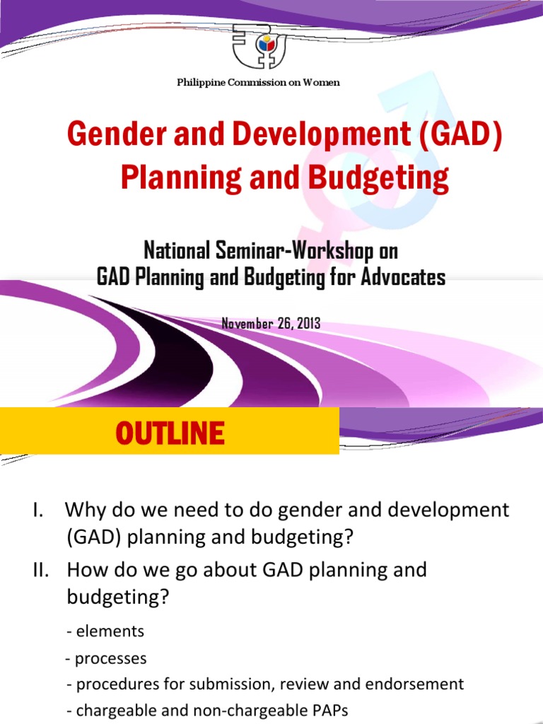 GAD PB Guidelines PNP | PDF | Gender Mainstreaming | Gender Role