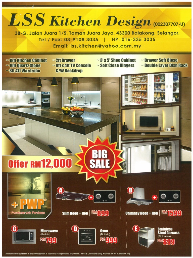 LSS Kitchen Design (Balakong) | PDF
