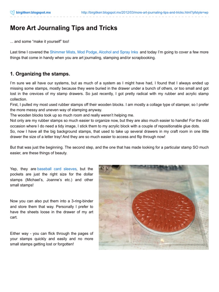 More Art Journaling Tips and Tricks | PDF | Nature