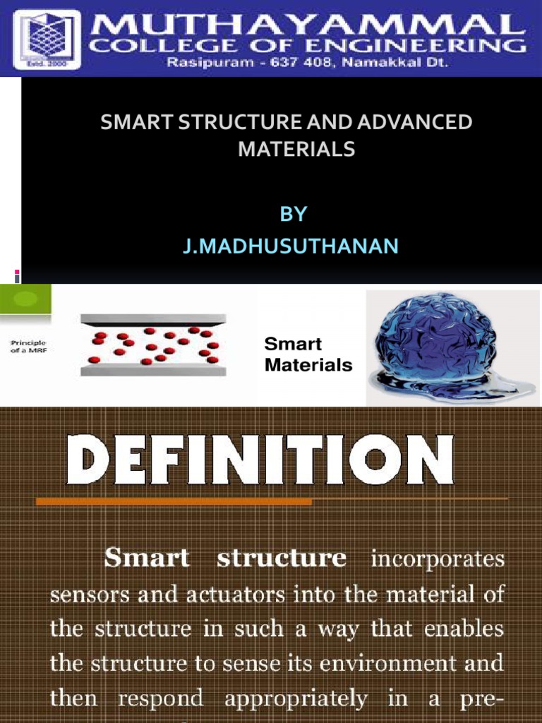 Smart Structure and Advanced Materials: BY J.Madhusuthanan | PDF