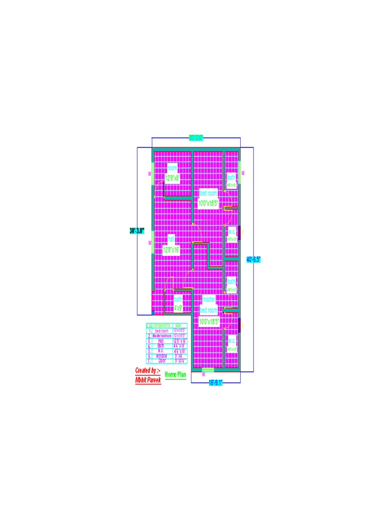 Home Floor Plan with Dimensions | PDF