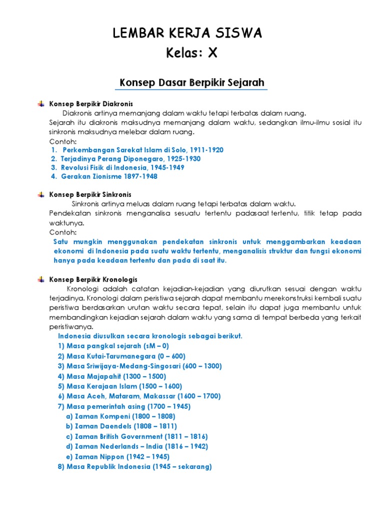 Sinkronik | PDF | Filsafat | Sejarah
