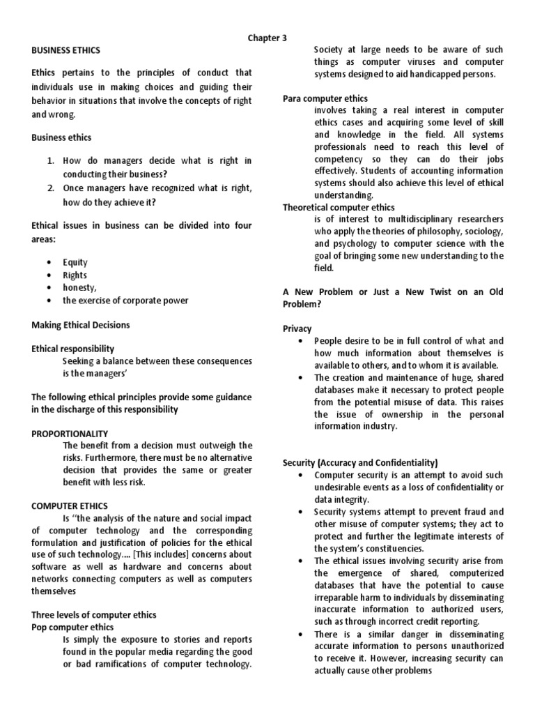 AIS Chapter 3 Reviewer | PDF | Fraud | Internal Control