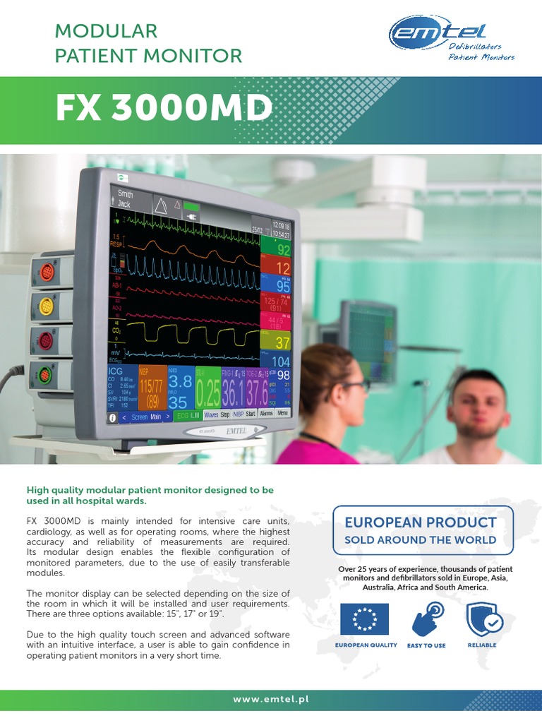 FX 3000MD en | PDF | Computer Monitor | Electrocardiography