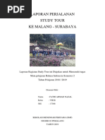 CONTOH LAPORAN STUDY TOUR KE YOGYAKARTA Kelompok 1 | PDF