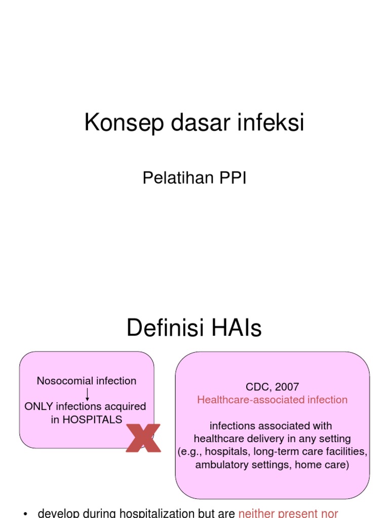 Konsep Dasar Infeksi | PDF | Transmission (Medicine) | Infection