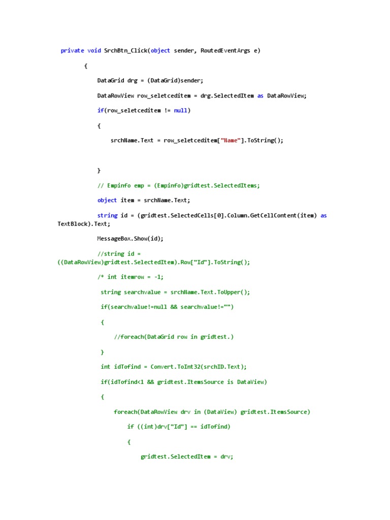 Private Void Object: "Name" | Download Free PDF | Computer Programming | Software Engineering
