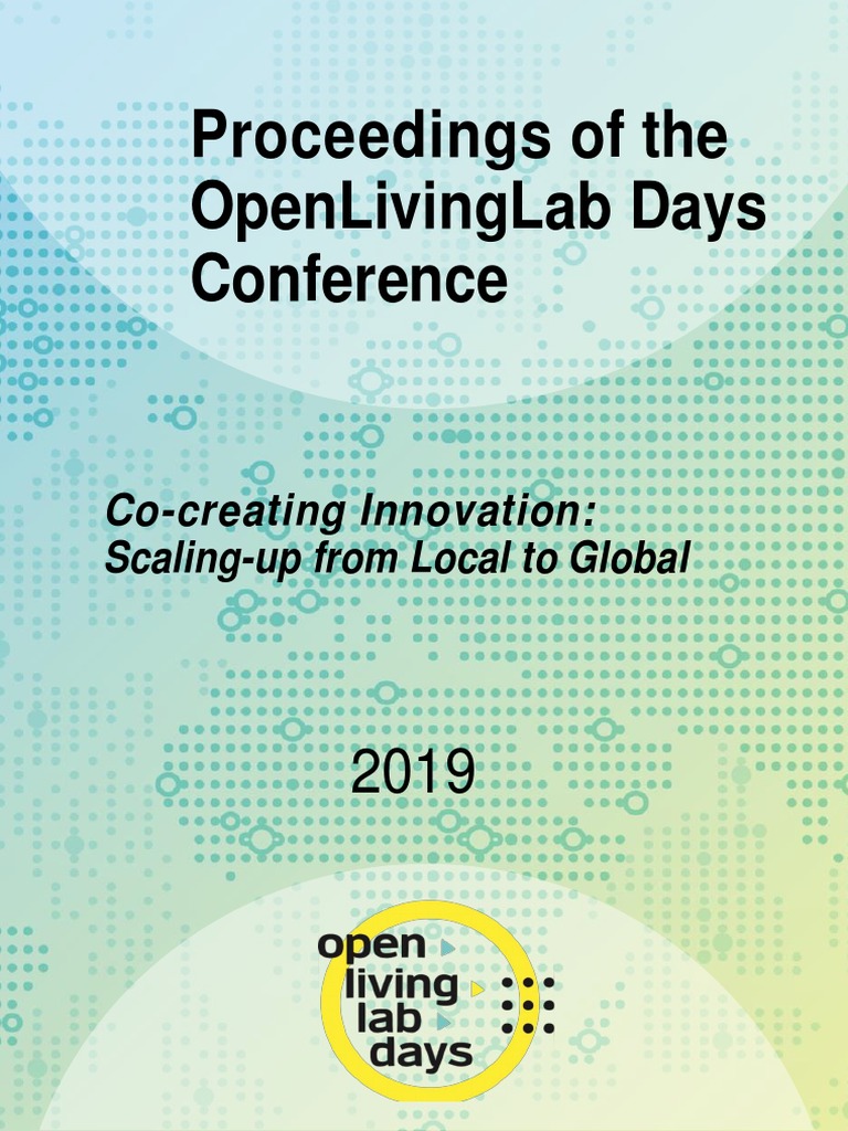 OpenLivingLab Days 2019 Conference Proceedings | PDF | Expert | Learning