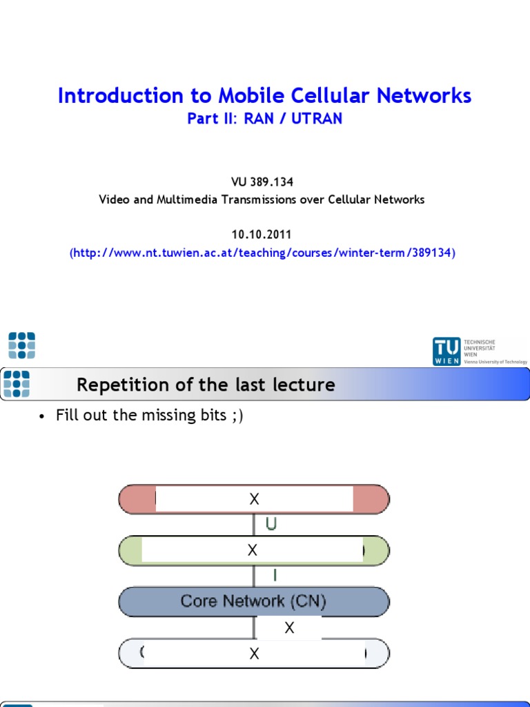 Introduction To Mobile Cellular Networks: Part Ii: Ran / Utran | Download Free PDF | High Speed ...