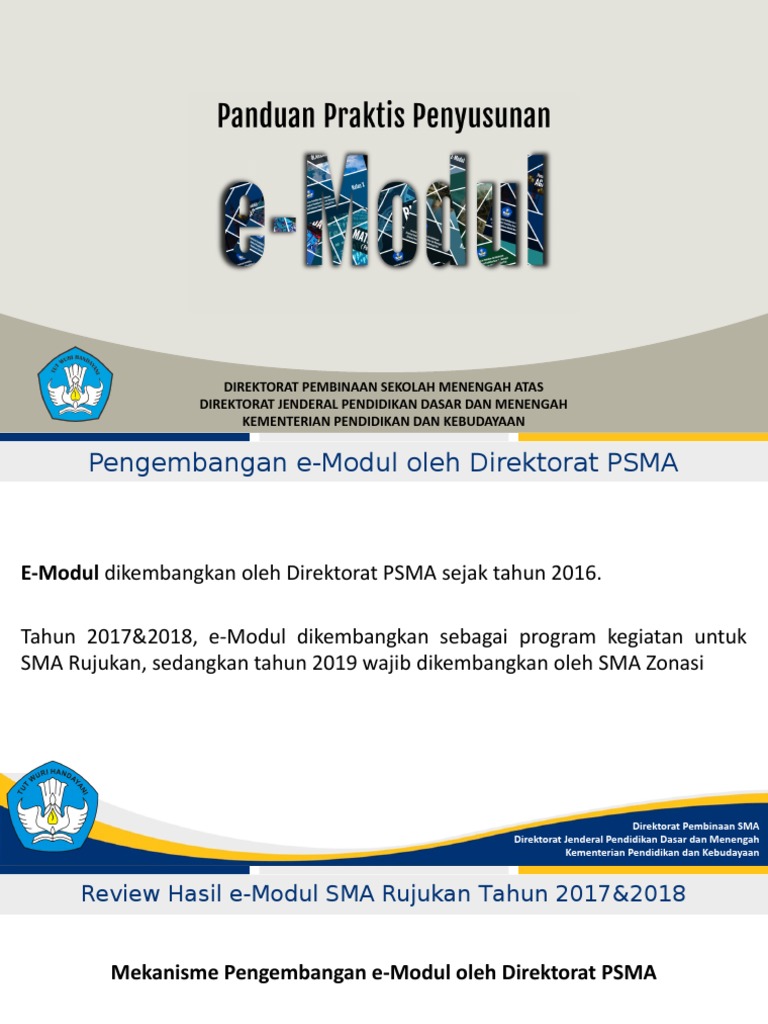 Panduan Praktis Penyusunan E-Modul | PDF