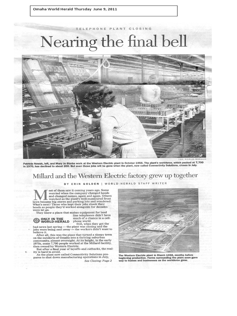 Plant Closing 2011 | PDF