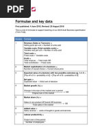 Gcse Business Formula Sheet | PDF | Revenue | Cost
