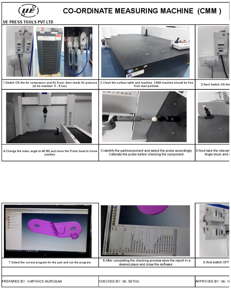 Co-Ordinate Measuring Machine (CMM) : Ue Press Tools PVT LTD | PDF