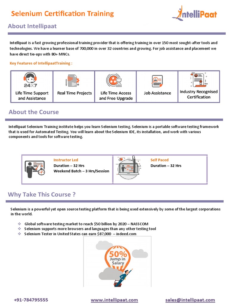 About Intellipaat: Key Features of Intellipaattraining | PDF | Selenium ...