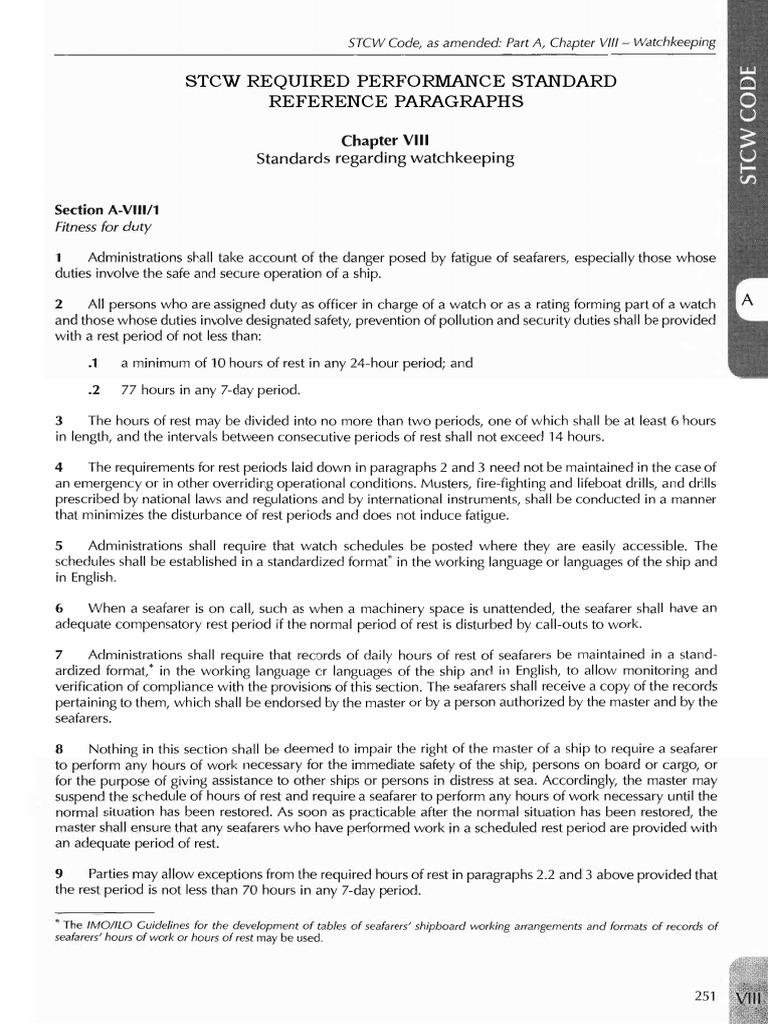 STCW Performance Standards Guide | PDF