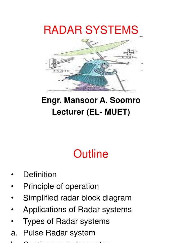 Radar Systems | PDF | Radar | Transmitter