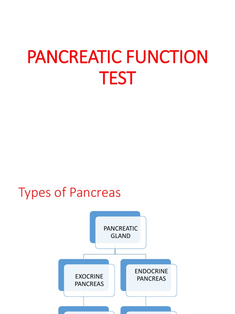 Pancreatic Function Test | PDF | Pancreas | Endocrine System