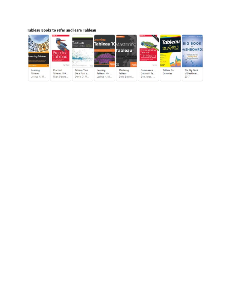 Tableau Books For Ref | PDF | Language Arts & Discipline | Foreign ...