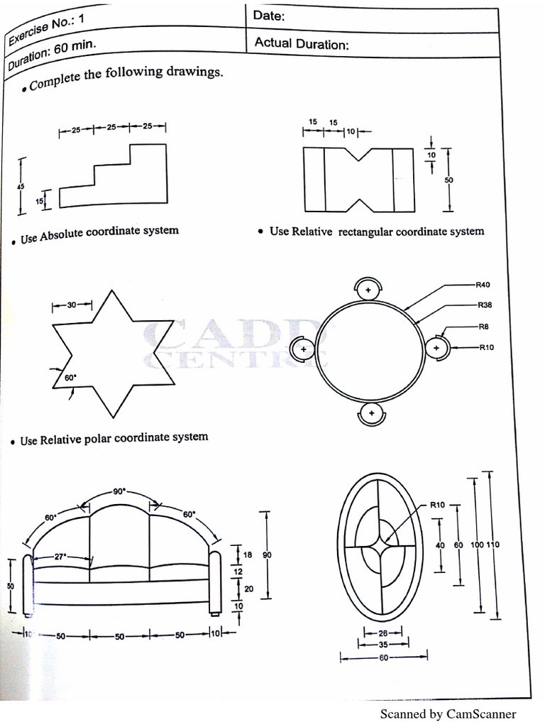 AutoCAD Sample Designs Collection | PDF