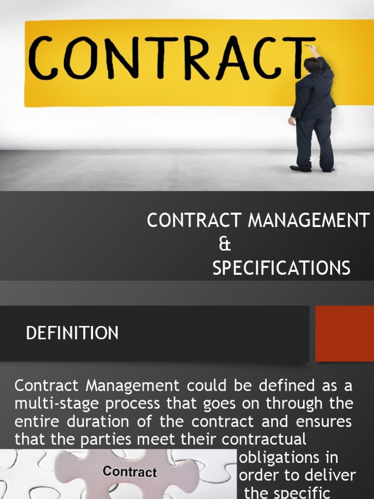 Contract Management and Types Explained | PDF | Specification ...
