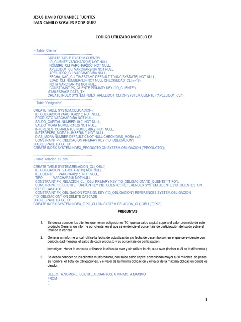 Taller Consultas DATAMART | PDF | SQL | Modelo de datos