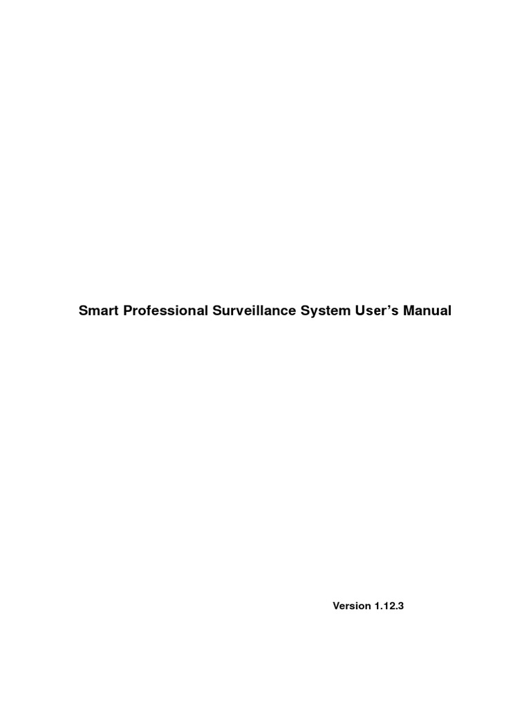 Smartpss User Manual PDF | PDF | Port (Computer Networking) | Internet Protocol Suite
