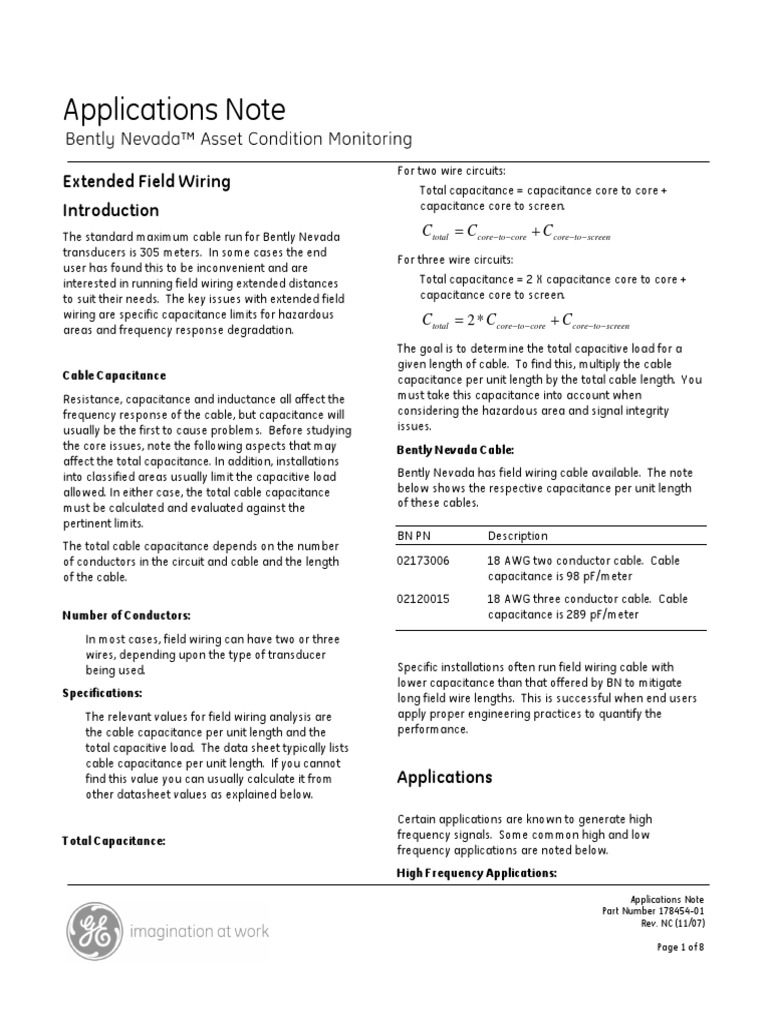 305 Extended Field Wiring Application Notes | PDF | Capacitor ...