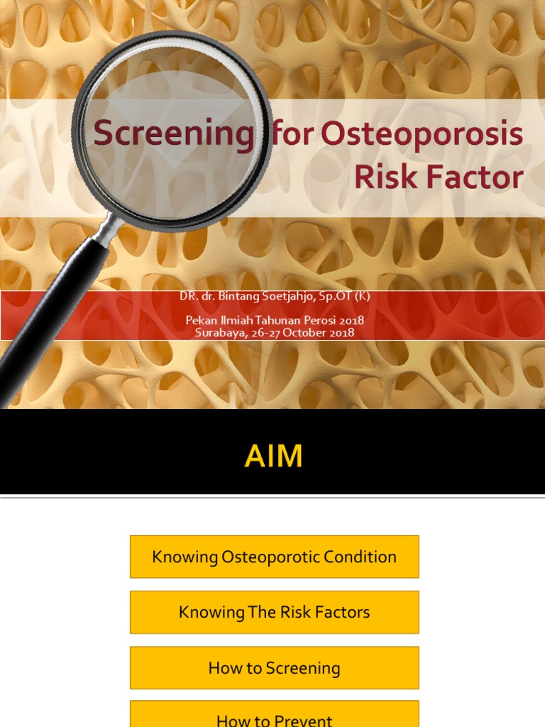 Screening | PDF | Osteoporosis | Vitamin D