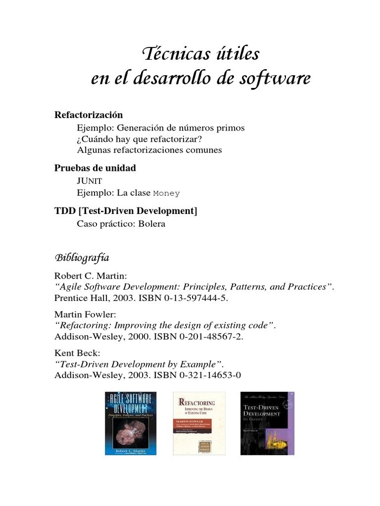 Java | PDF | Desarrollo guiado por pruebas | Software
