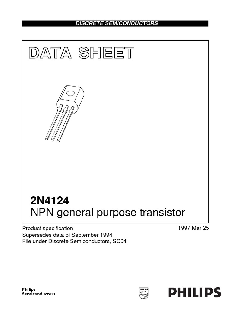 Data Sheet: NPN General Purpose Transistor | PDF | Bipolar Junction ...