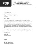 Letter of Request For Fogging and Misting | PDF | Health Sciences ...