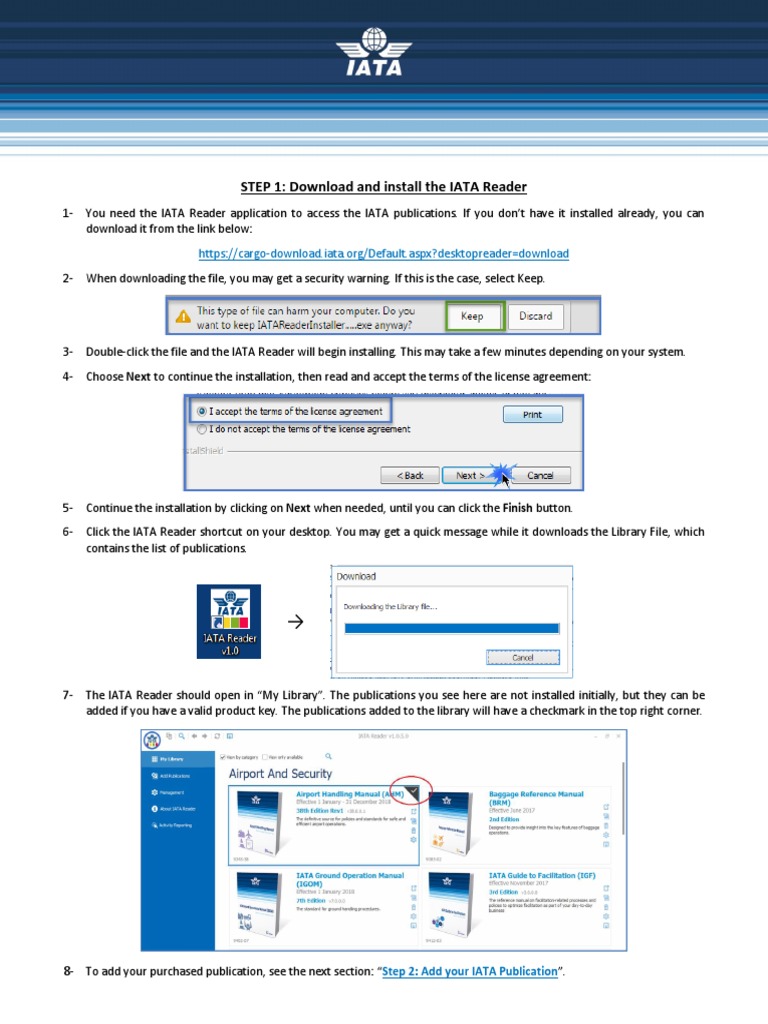 STEP 1: Download and Install The IATA Reader | PDF | Proxy Server ...