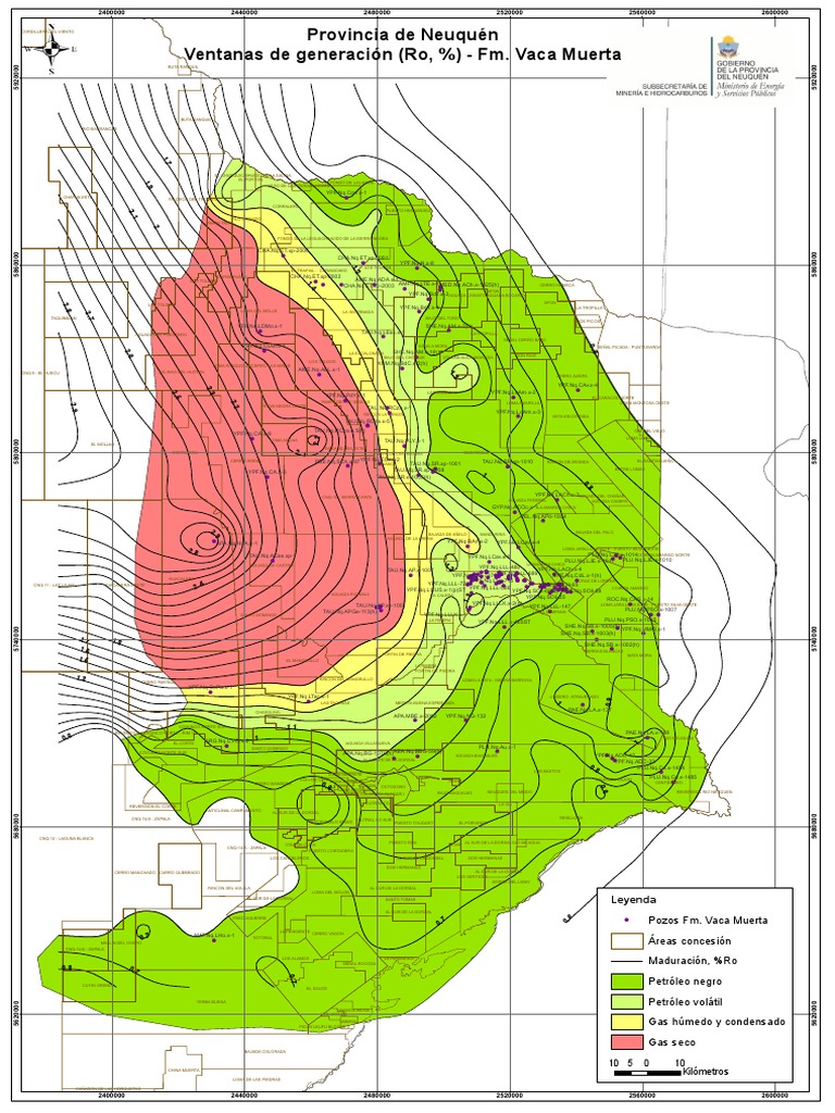 Mapa de Vaca Muerta en Neuquén | PDF | Energía y recursos