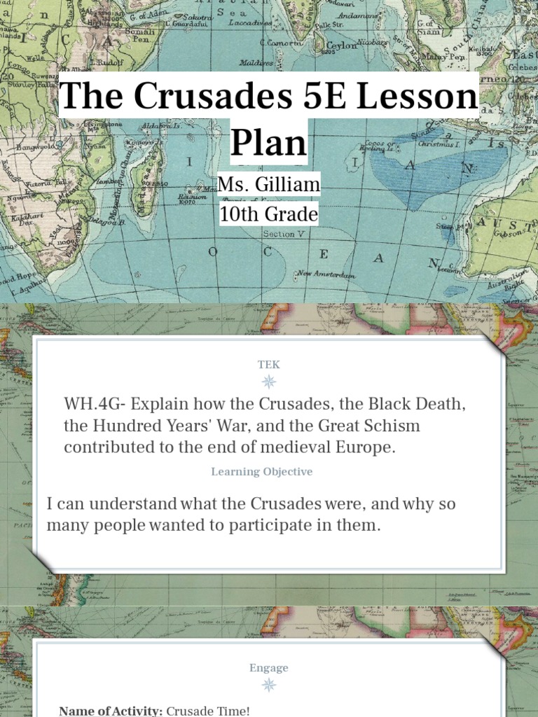 Crusades 5e Lesson Plan | PDF | Epistemology | Communication
