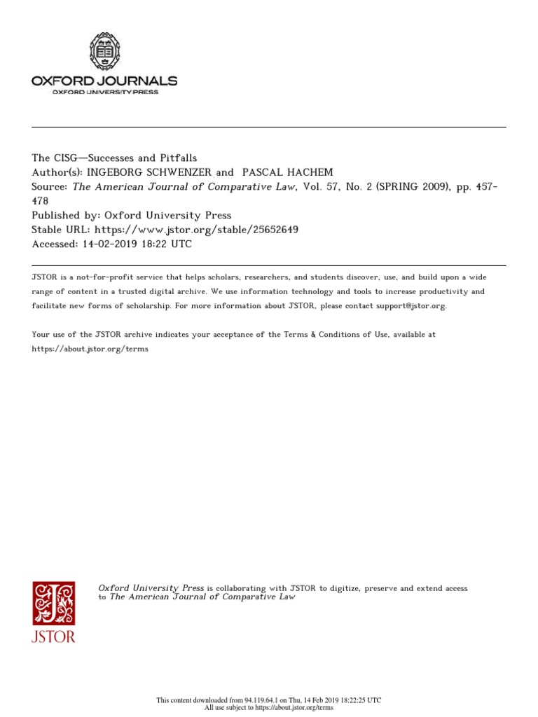 Oxford University Press The American Journal of Comparative Law | PDF ...