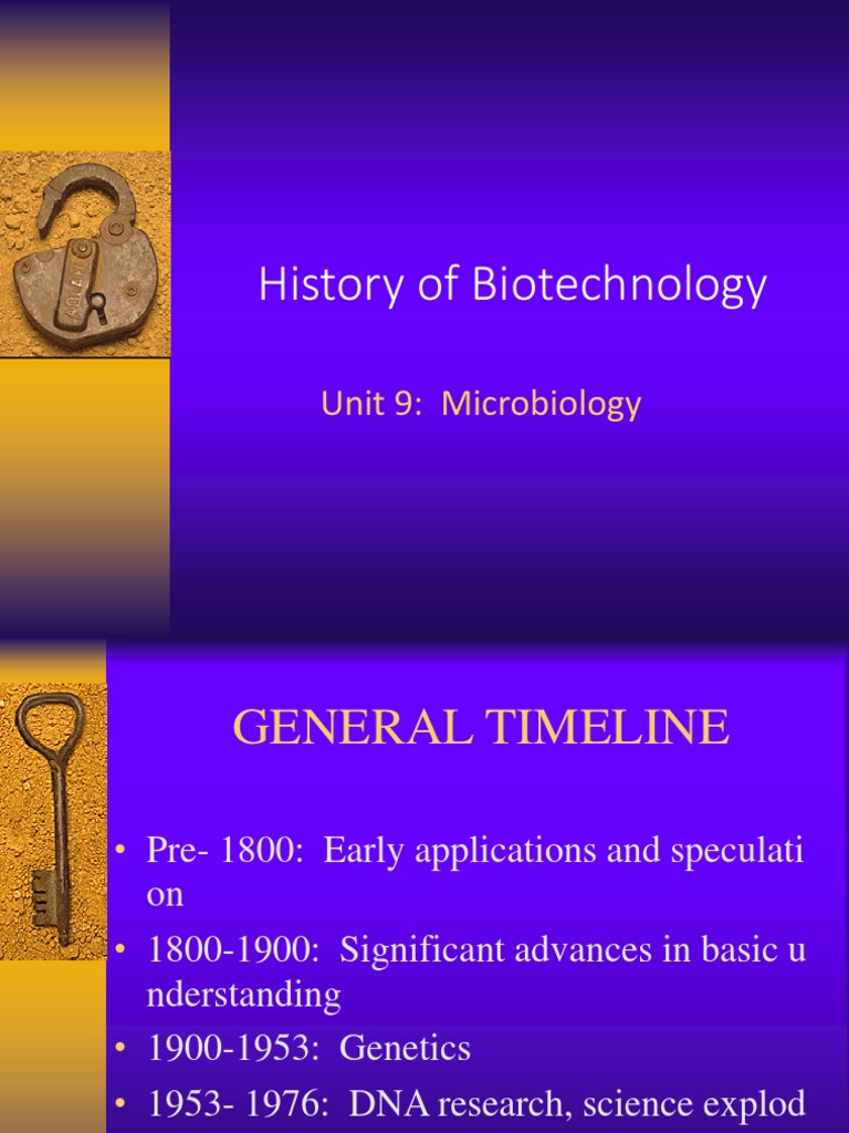 History of Biotechnology | PDF | Biotechnology | Genetic Engineering