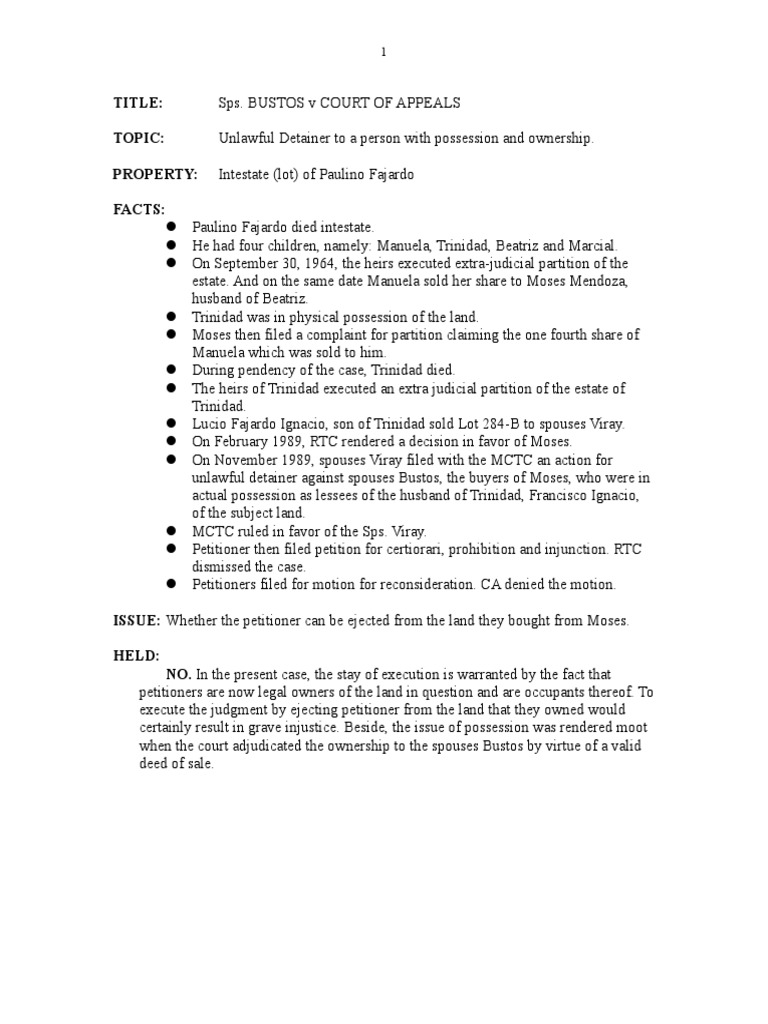 Prop Cases - Ownership | PDF | Mortgage Law | Real Property