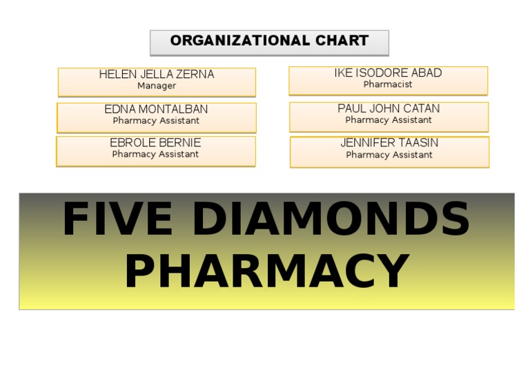 Five Diamonds Pharmacy: Organizational Chart | PDF
