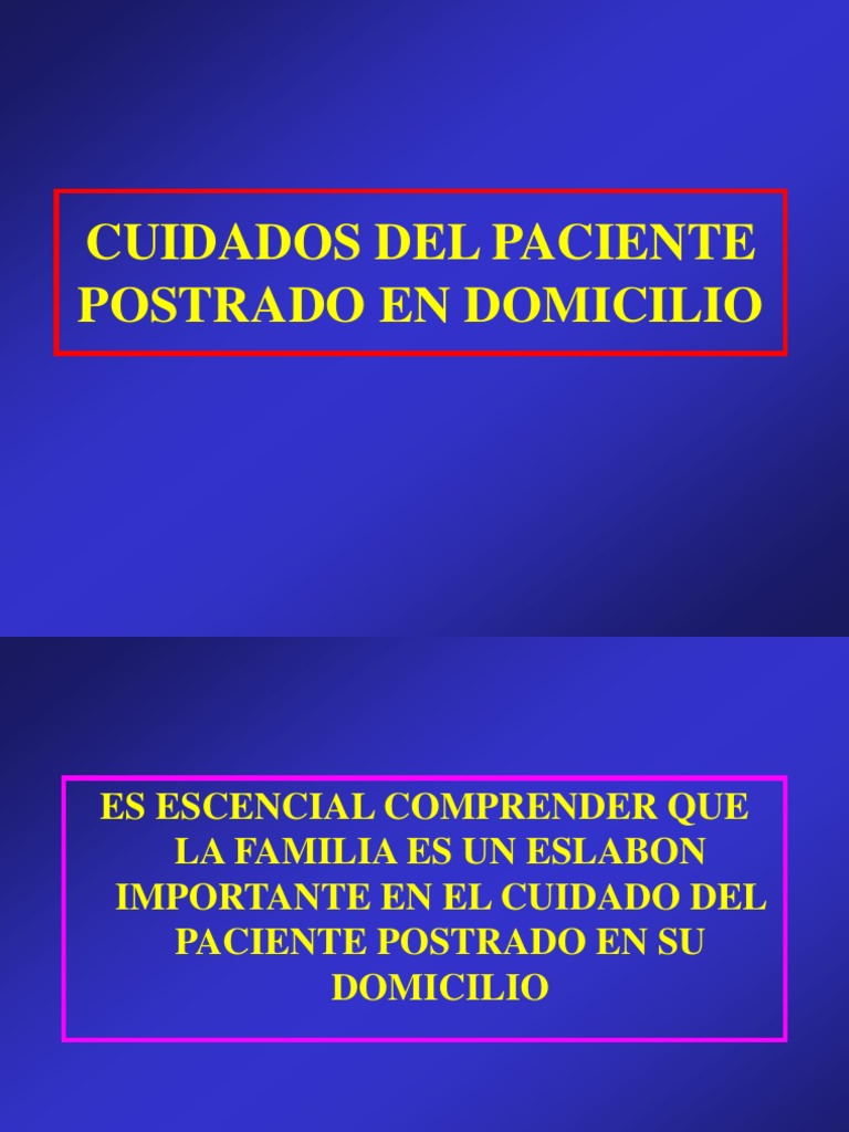 Cuidado Del Paciente Postrado | PDF