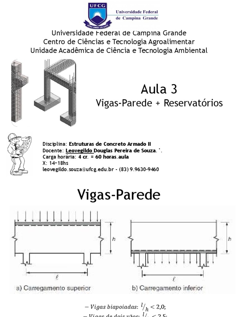 Aula 3 - Vigas-Parede + Reservatórios | PDF | Natureza