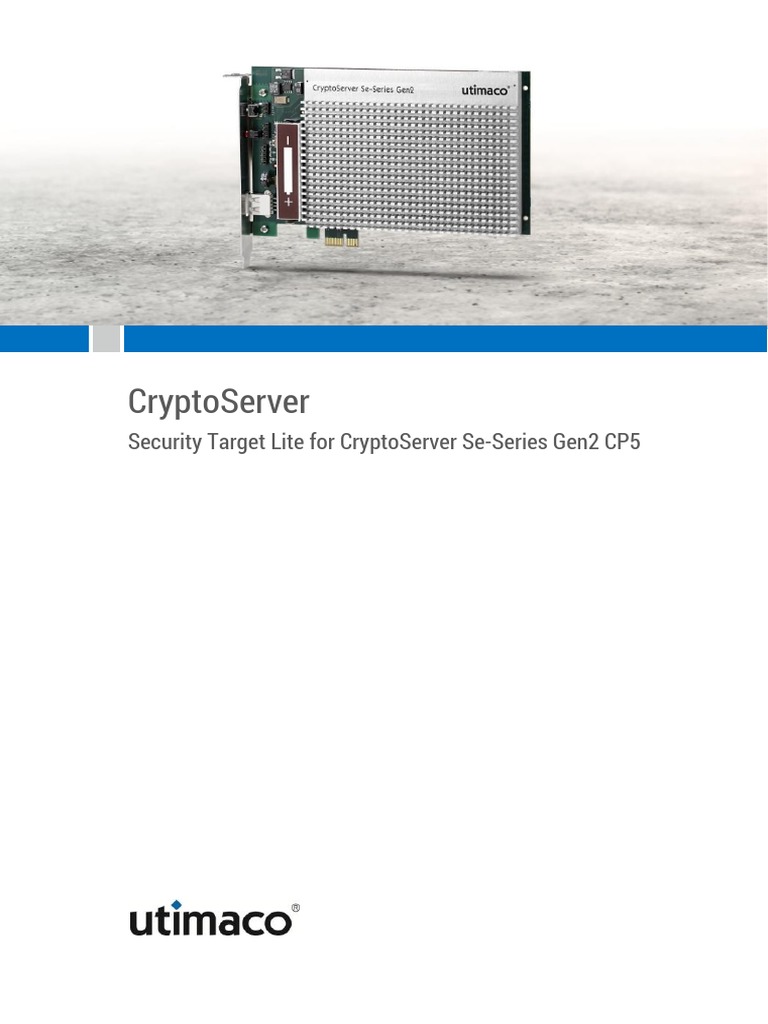 CryptoServerCP5 ST Lite | PDF | Key (Cryptography) | Military ...