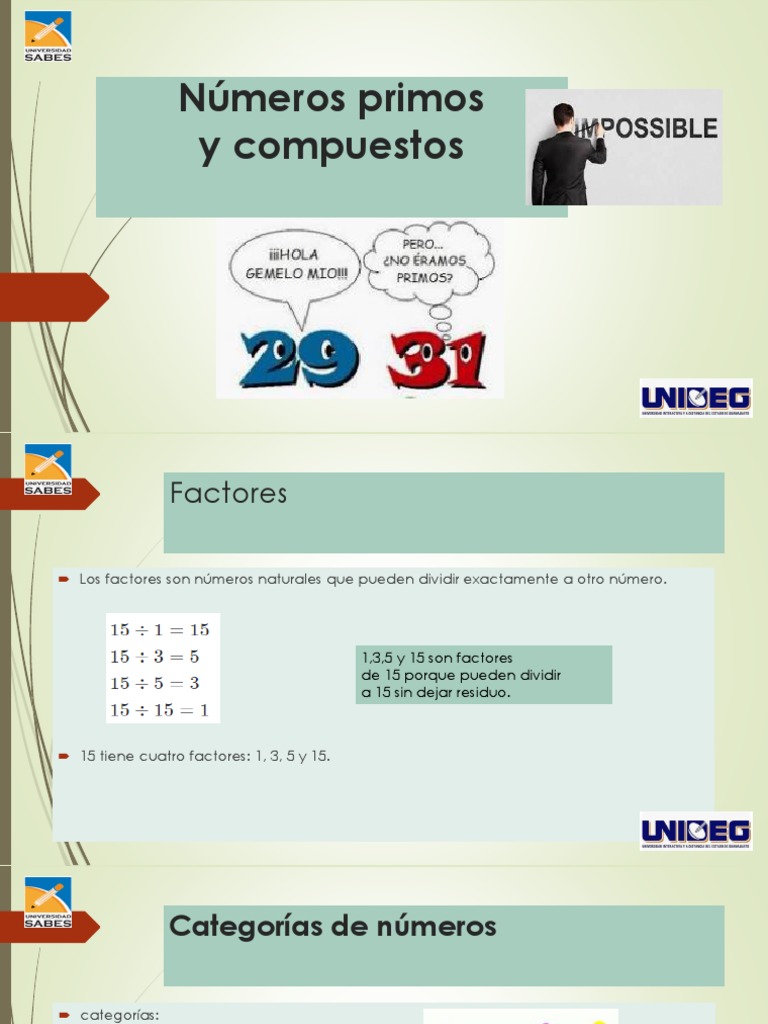 Números Primos y Compuestos | PDF