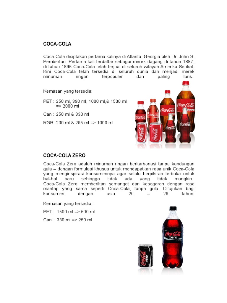Produk Coca Cola | PDF
