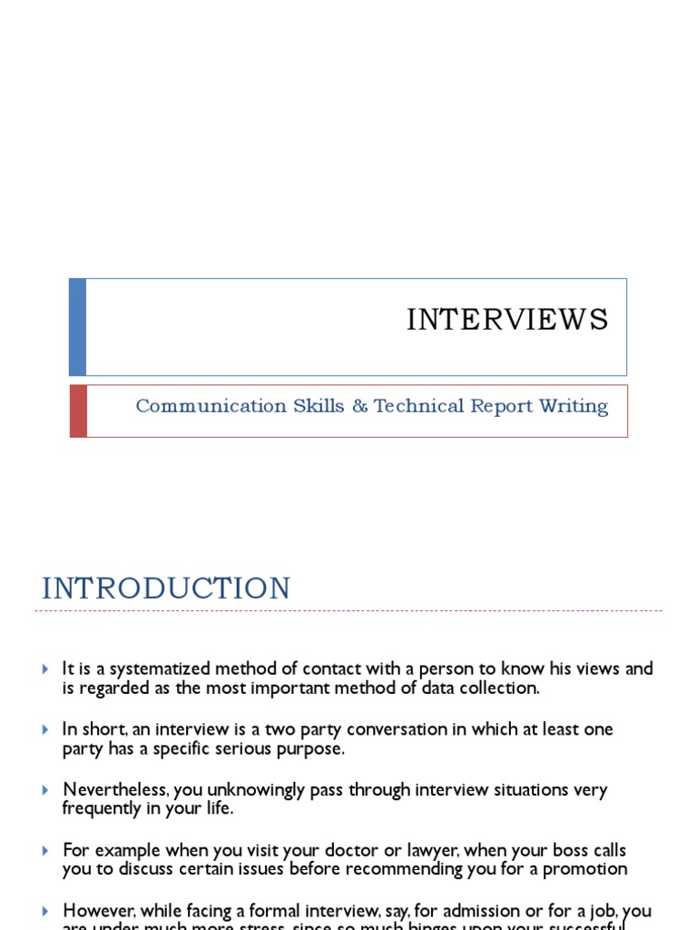 05 Interviews | PDF | Job Interview | Interview