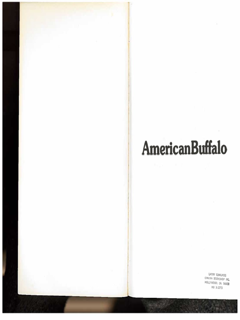 American Buffalo | PDF