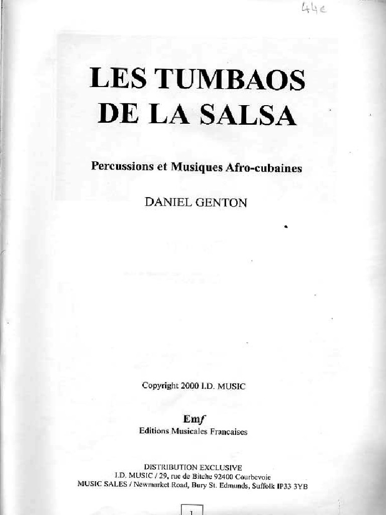 Daniel Genton - Les Tumbaos de La Salsa PDF | PDF