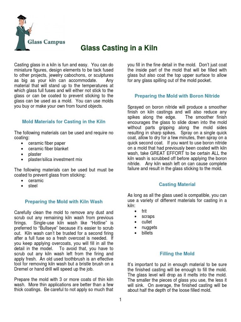 Glass Casting in A Kiln | PDF | Glasses | Casting (Metalworking)