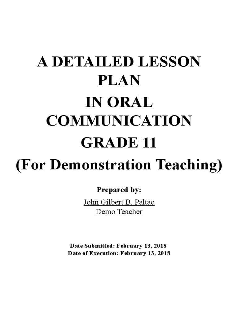 Verbal and Non Verbal Communication Lessson Plan | PDF | Nonverbal ...